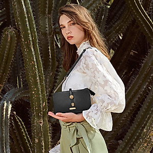 CLUCI Small Crossbody Bag for Women Clutch Handbag,PU Leather Shoulder Purse with Adjustable Strap