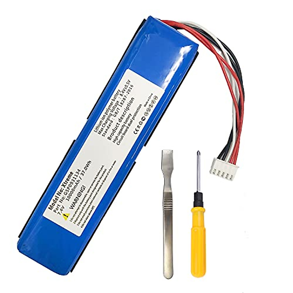 WRUMI 10000mah 37.0Wh Battery for JBL Xtreme1 Extreme Xtreme 1 GSP0931134 Replacement Batterie with Tools
