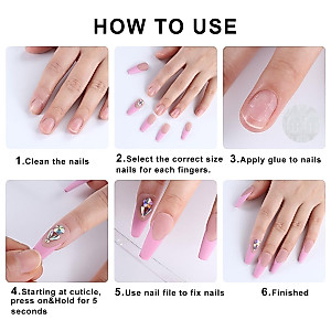 Halloween Press on Nails Short Day of the Dead Fake Nails for Women for Nail Art Supplies Acrylic Nail Design False Nails Cosplay Nail Supplies Nail Accessories Nail Decorations 24Pcs