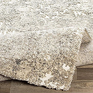 Mark&Day Area Rugs, 12x15 Cerignola Modern Cream Area Rug, White/Blue/Black Carpet for Living Room, Bedroom or Kitchen (12' x 15')