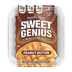 Almond Flour Cookies Peanut Butter, 6 Count (Pack of 1)