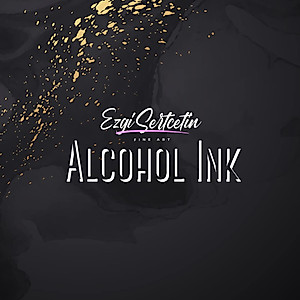 Premium Alcohol Ink Metallic Neon Green |Metallic and Vibrant|High Saturated Unique Colors|For Tumblers, Coasters, Resin Dye, Alcohol Ink Paper, Yupo, Resin Petri Dish|4 oz by volume|by Ezgi Sertcetin