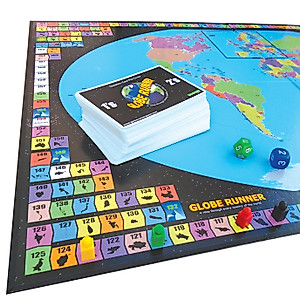 GLOBE RUNNER – Educational family board game for both kids and adults That races around The world through every country