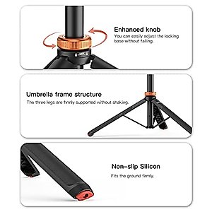 UURig Extendable Selfie Stick Tripod for GoPro Max Hero 10 9 8 7 6 5 4, DJI Osmo Action, Insta 360 One R and More Action Camera（50.7''）