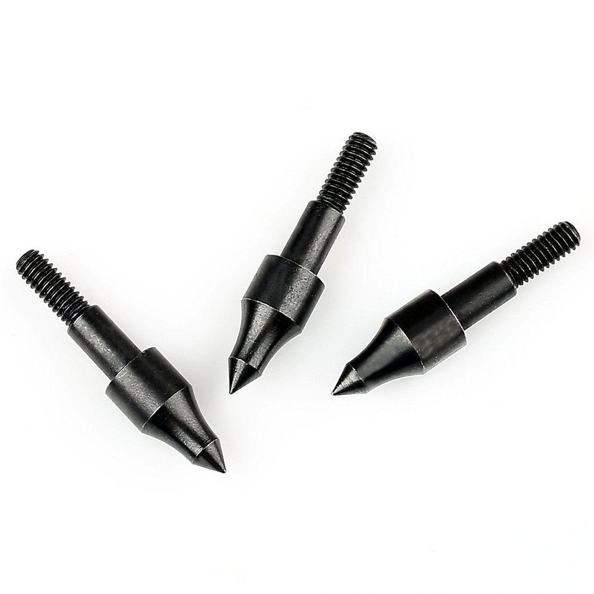Wanty 12 PCS Screw in Archery Bullet Points for Arrows,Crossbows Practice Points for Crossbow Arrows,100 Grain Each (Black)