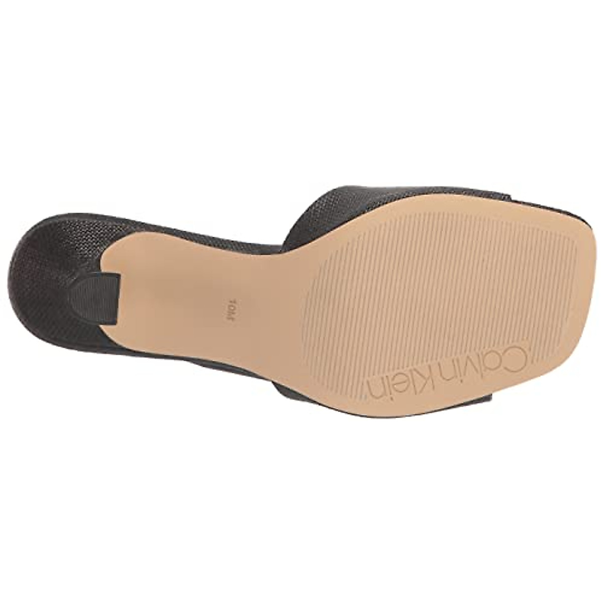 Calvin Klein Women's Bradon Heeled Sandal, Black 001, 9