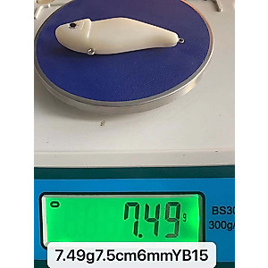 10pcs Fishing Unpainted VIB Crankbait Lure Body 75mm 7.49g Blank lipless Hard LuresSimulation Blank Body Clear Hard Baits Trout Salmon Minnow Lure Popper Lures Topwater Freshwater with Free Eye