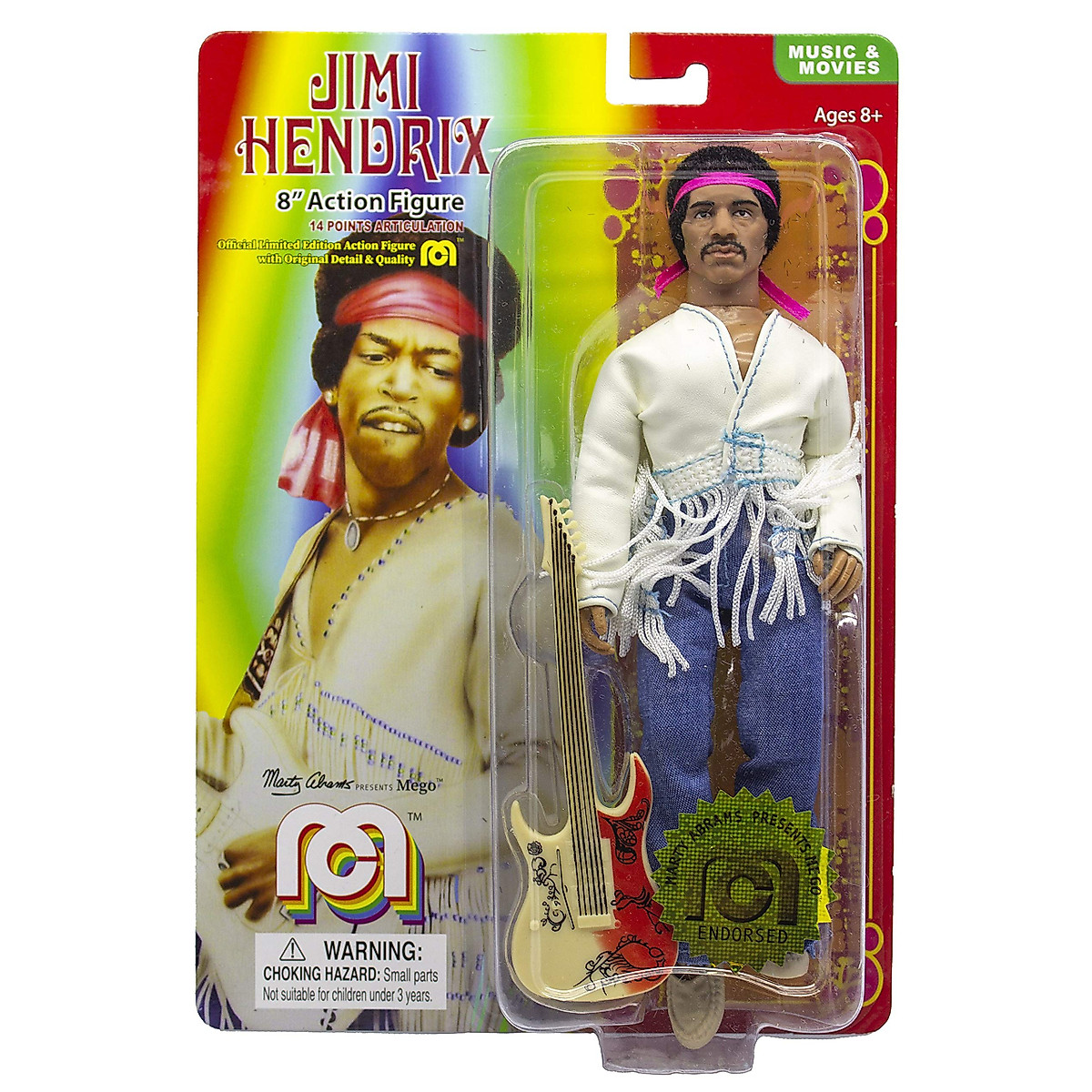 Mego Music Icons Jimi Hendrix Set of 2 Action Figures