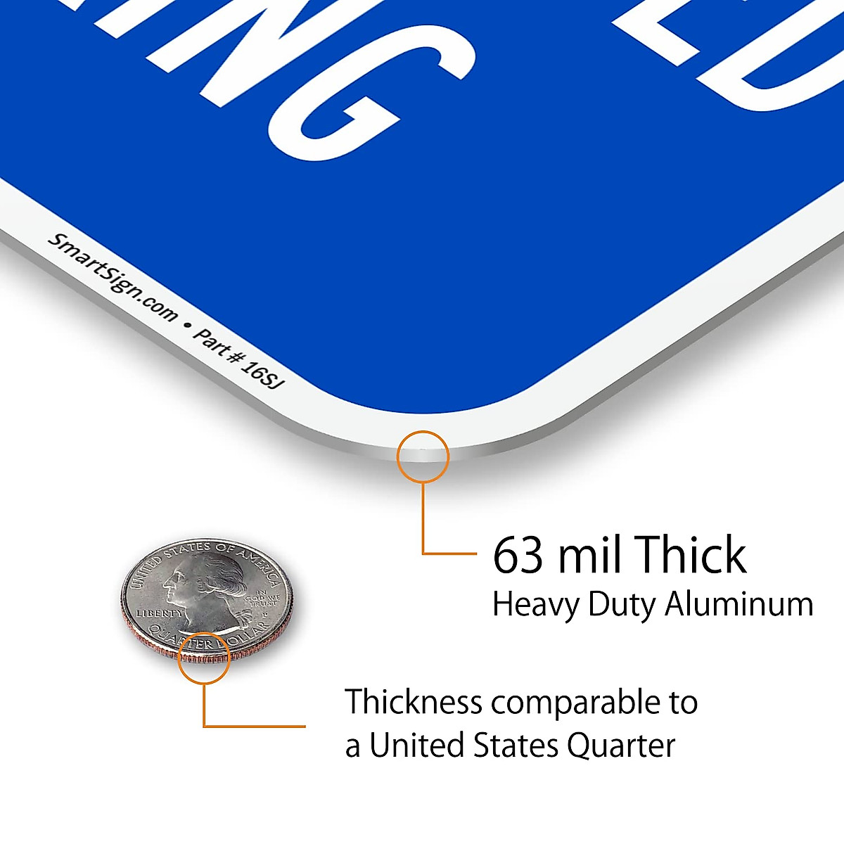 SmartSign Handicapped Parking Sign, 12 x 18 Inches 3M Engineer Grade Reflective Aluminum, Pre-Drilled Holes, USA Made