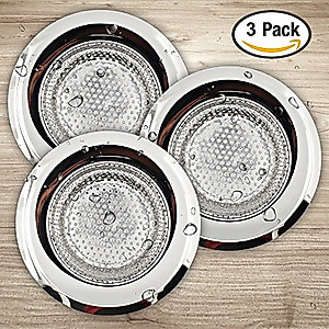 3 Pack Kitchen Sink Strainers, SENHAI 4.3" Diameter Stainless Steel Sink Hole Cover Basket for House Bathroom Kitchen Sinks, Anti-Clogging & Rust-Free & Corrosion-Free