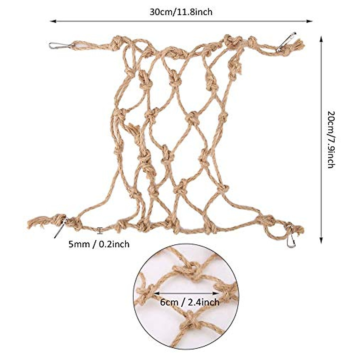 Toy for Budgie Bird Climbing, Playground Climbing Rope Frame Bird Playground Suspension Bridge Bird Cage Accessories Rocking Toy for Parrot Budgie Cockatiel Conure Lovebird