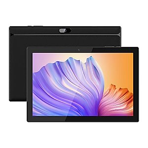 Tablet 64GB 10 Inch Tablet, Android Tablets, 6000mAh Battery Quad Core HD Touch Screen Tableta Computer, with WiFi BT Google Play Android Tabletas. Black.