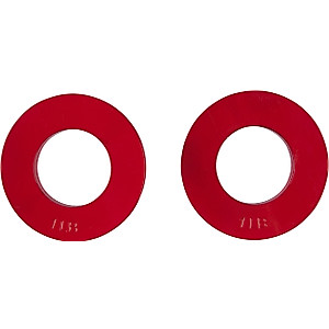 Fractional Weight Plates - 2 Each of 1/4, 1/2, 3/4, 1 lb. Total Set of 8 by Trademark Innovations (Grey, Blue, Green, & Red)