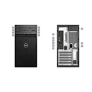Dell Precision T3640 Workstation Desktop (2018) | Core i3-256GB SSD - 16GB RAM - RTX 2070 | 4 Cores @ 4.3 GHz - 8GB GDDR6 No OS (Renewed)