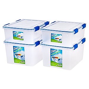 IRIS USA WSB-S/SD Combo WeatherShield 26.5 and 44 Quart Storage Box, Clear