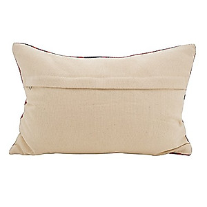 SARO LIFESTYLE Bohême Collection Boho Stripes Oblong Throw Pillow/8414.M1220B, 12 in x 20