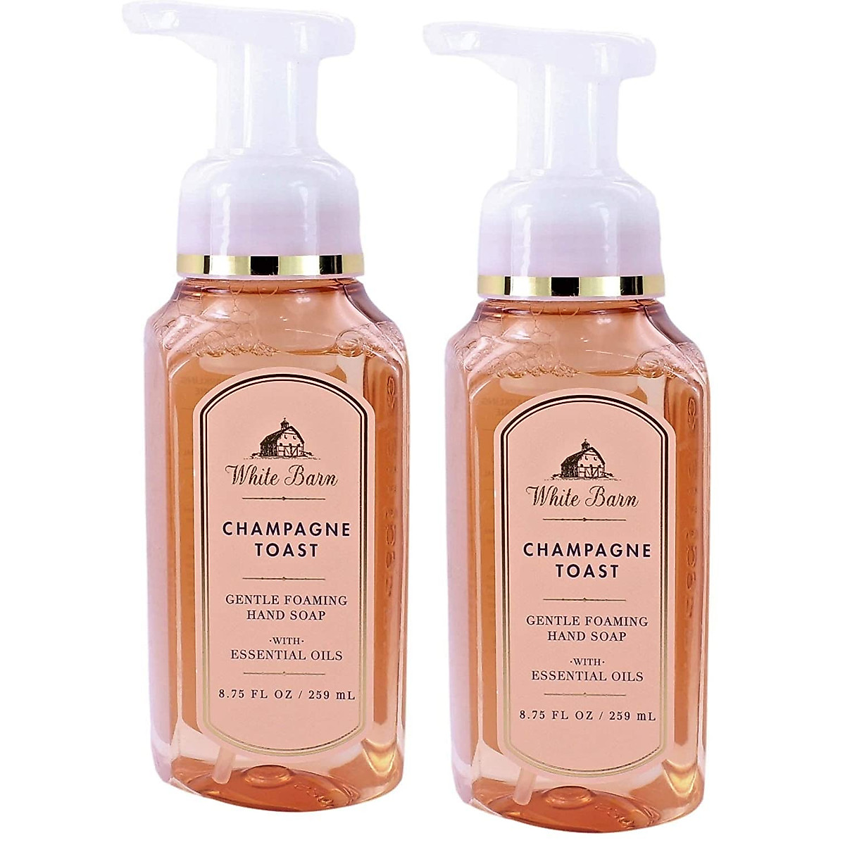 Bath and Body Works Gentle Foaming Hand Soap, 8.75 fl oz (Pack of 2) (Champagne Toast)