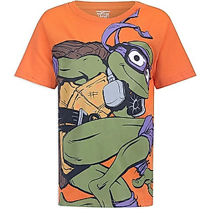 Nickelodeon Teenage Mutant Ninja Turtles Boys 4 Pack Short Sleeve T-Shirts for Big Kids