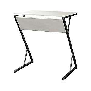 Novogratz Accent Table/Laptop Desk, Plaster/Gunmetal, (3076920COM)