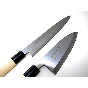 Houcho.com Yanagiba Knife & Deba Knife Set, Sakai Akanezakura