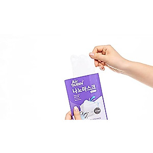 [30 Pack] Air-Queen Nano-Mask | White | Nanofiber Filter | Ultra Thin | 3-Layer Face Mask for Adults | Individually Packed (30 Pack, White)