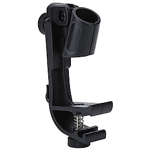 Drum Rim Clamp, 2 Pcs Adjustable Drum Mount Microphone Holder Mic Clip Instrument Accessory