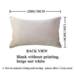 ULOVE LOVE YOURSELF Relax Lumbar Throw Pillow Case 12×20 Inch Housewarming Gifts Farmhouse Black Decorative Rectangular/Waist Cushion Cover for Sofa Beach Porch Bench Decor(12"×20", Black)