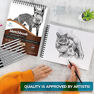 Bellofy 3X Sketch Books, 100 Sheets Each, 9x12 Inches | Perfect for Kids, Beginners & Artists | Drawing Paper for Graphite, Charcoal & More | Great Gift Idea