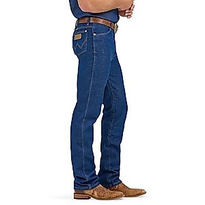 Wrangler Men's Cowboy Cut Slim Fit Jean, Prewashed Indigo, 30W x 36L