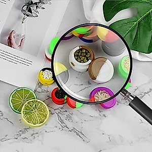ooDuo 5ml Silicone Containers Wax 50pcs Non-Stick Mini Round Kitchen Jar Multi Use Storage Cream Bottle Random Color