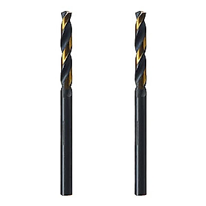 MAXTOOL 13/64" 2pcs Identical Screw Machine Drills HSS M2 Twist Stub Drill Bits Black & Bronze Fully Ground Straight Shank Short Drills; SMF02H10R13P2