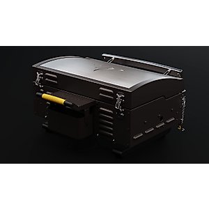 HALO Elite Griddle Propane Gas, 20.7''×13.2''(273sq.in) Cooking Surface with Wind Proof Design and Dual Burner, XL Rear Grease Container, a Bubble Leveler (1 Burner)