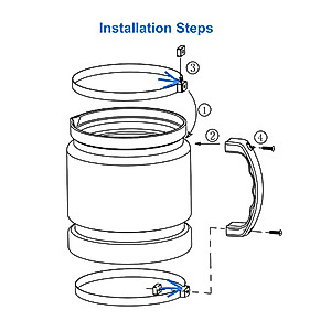 Xcivi 1 Gallon/ 4L Glass Carafe for Distiller, Replacement Glass Collection Bottle, Distiller Water Container, Compatible with Megahome and Other Countertop Water Distiller