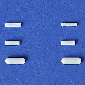 SP Bel-Art Spinbar Teflon Micro (Flea) Magnetic Stirring Bar; 8 x 3mm, White (F37119-0083)