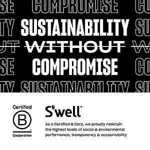 S'well Stainless Steel Travel Mug with Handle - 12oz - Onyx - Triple-Layered Vacuum-Insulated Container Designed to Keep Drinks Cold and Hot - BPA-Free Water Bottle