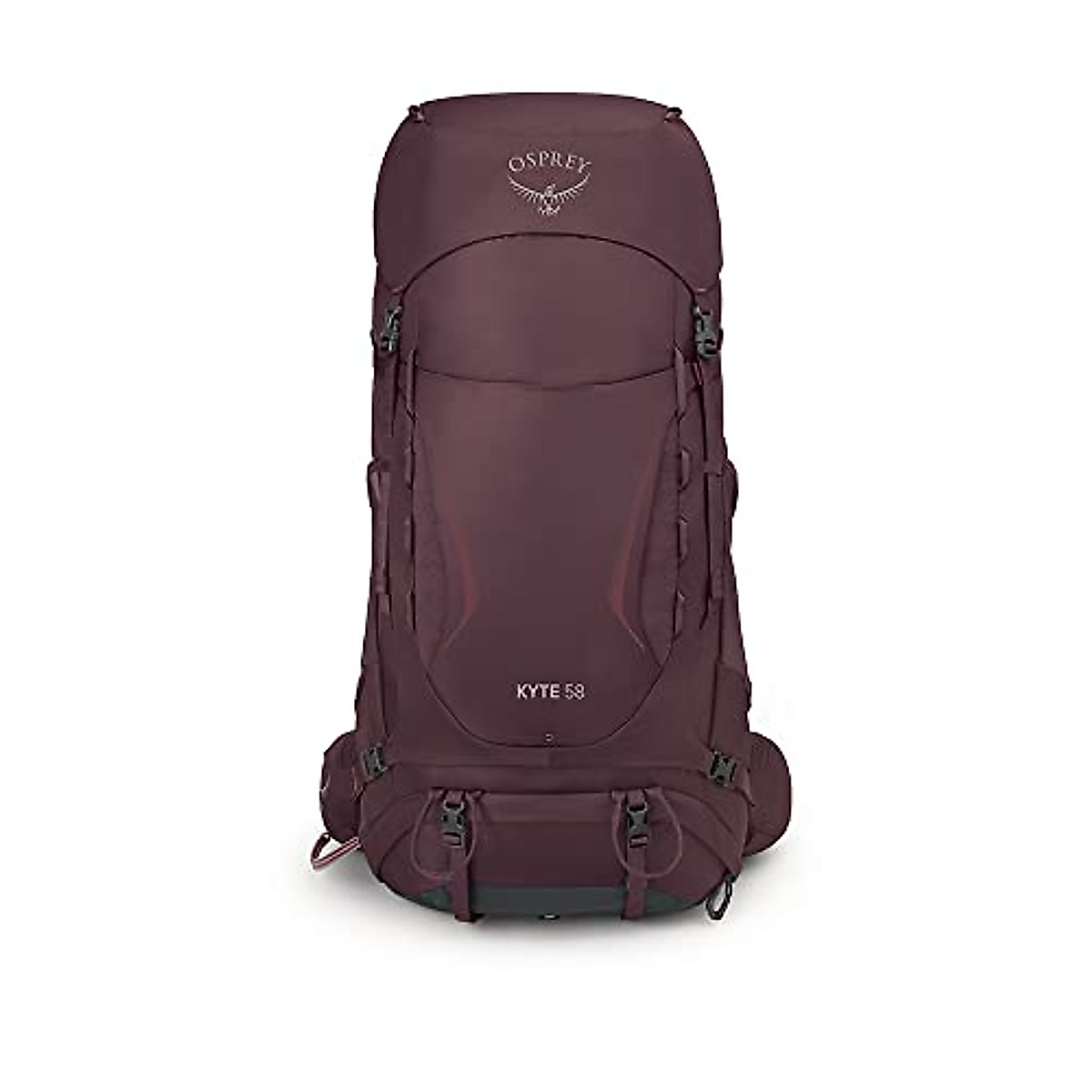 Osprey Kyte 58L Women's Backpacking Backpack with Hipbelt, Elderberry Purple, WM/L