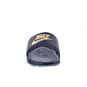 Nike Men's Victori One Slide Sandals Black/Metallic Gold-Black, Size 11