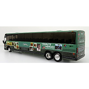 Prevost X345 Bus Greyhound Military Tribute Special Edition 1/87 Scale-HO Scale Iconic Replicas 3rd Editon
