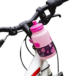 Girl’s Bicycle Decorations Set - Fun Bicycle Decor w/Beads, Rear View Mirror, Mounted Water Bottle, Handlebar Streamers & Basket - Complete Bike Decoration for Kids