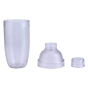 Cocktail Shaker,Anti-leakage Transparent PC Milk Tea Cocktail Drink Shaker Bar Tool 700C Shaker Mixer for Bartending and Home Bar,Essential Bar Accessories Bartender Kit