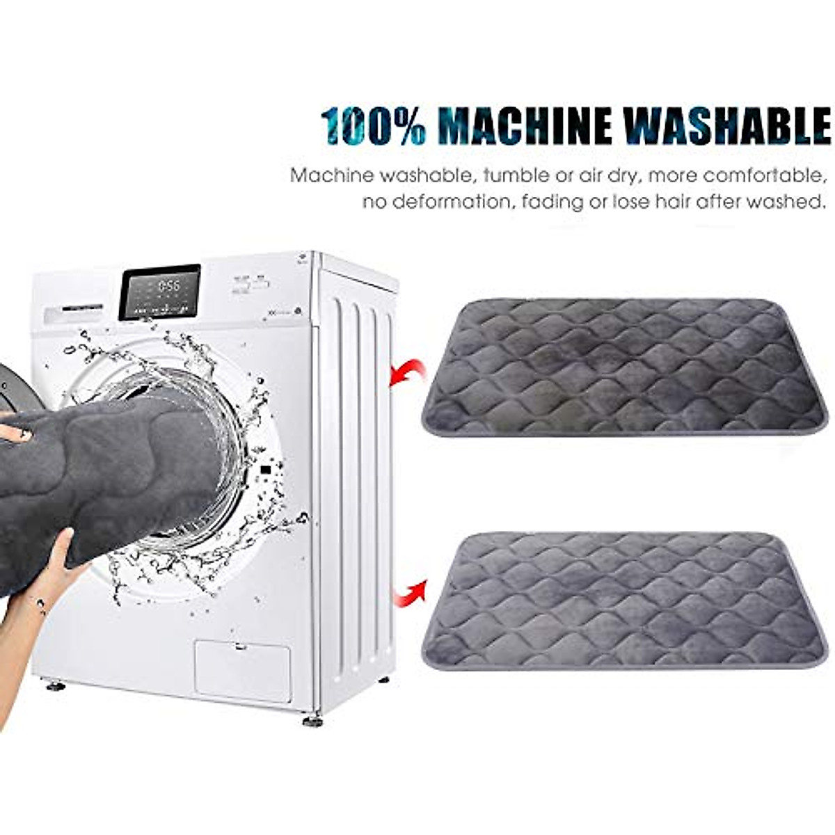 Hero Dog Bed Large Crate Pad Mat Soft Washable 42 inch Kennel Pad Pet Beds Non Slip Cat Dog Mattress