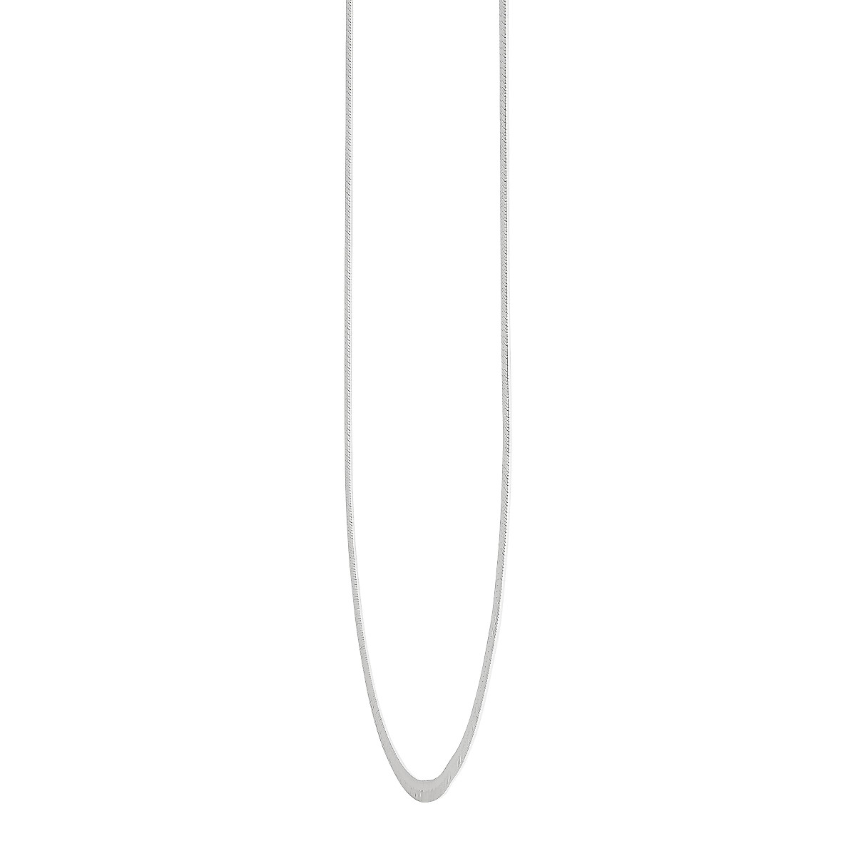 Silpada 'Right As Rain' Herringbone Chain Necklace in Sterling Silver, 16" + 2"