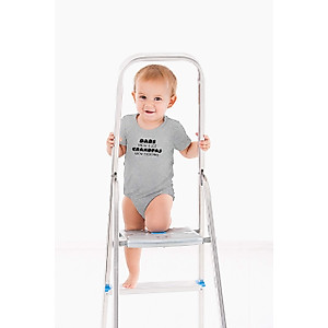 AW Fashions Dads Know A Lot, Grandpas Know Everything Baby Bodysuit Newborn Clothes Cute Boy Outfits (Newborn, Sports Grey)