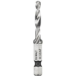 DEWALT DWADTQTR1032 Impact Ready 10-32 UNF Drill Tap, 1/4" Capacity