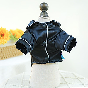 Dog Pajamas Soft Silk Shirts Loungewear Comfortable Breathable Puppy Pajamas Pet Clothes French Bulldog Yorkie Shih Tzu Pjs Outfit