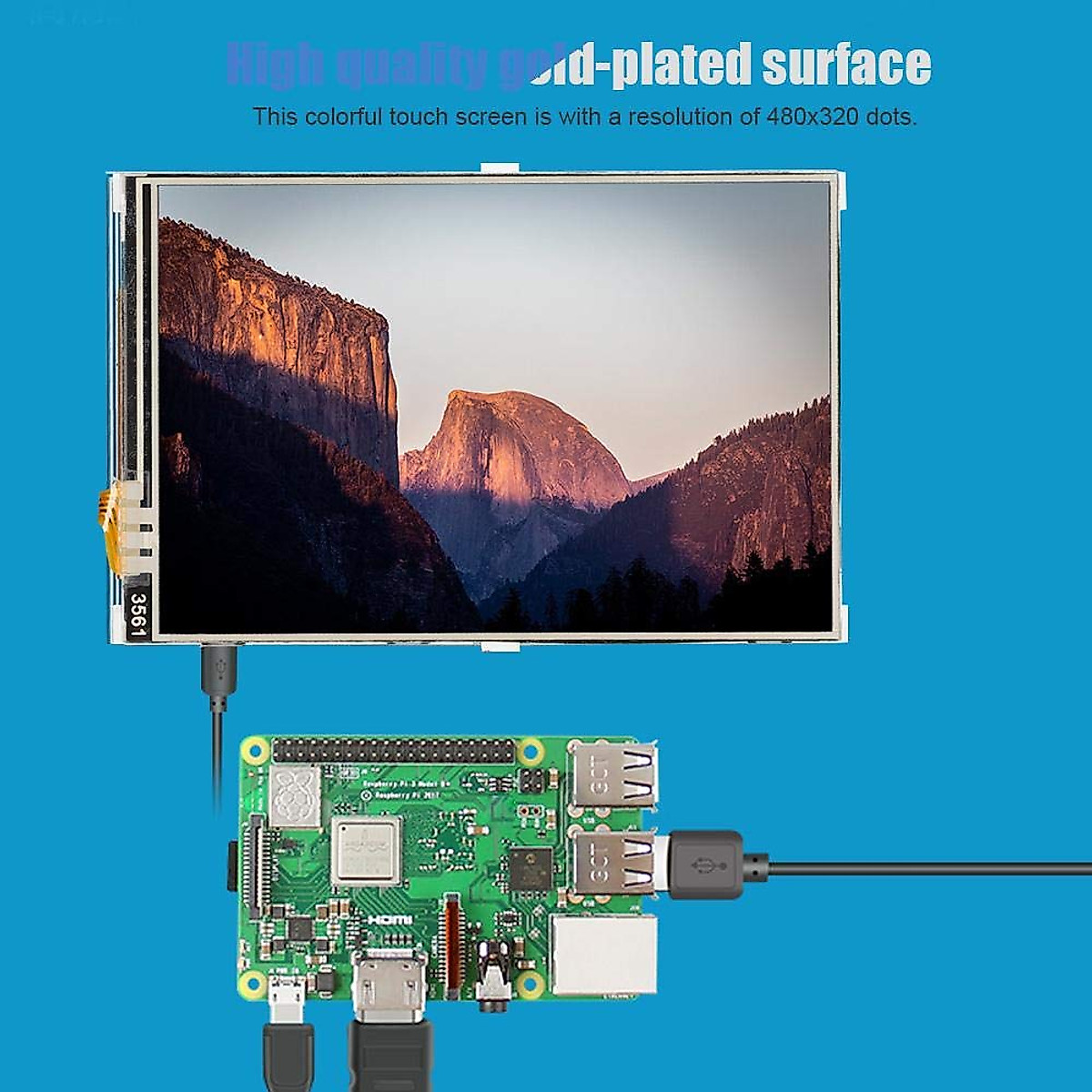 Screen, 3.5 inch 480x320 TFT LCD HDMI Monitor for Pi.