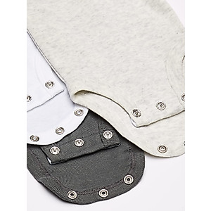 Carter's baby girls 7-pack Long-sleeve Bodysuits T Shirt, Multi/Grey, Preemie US