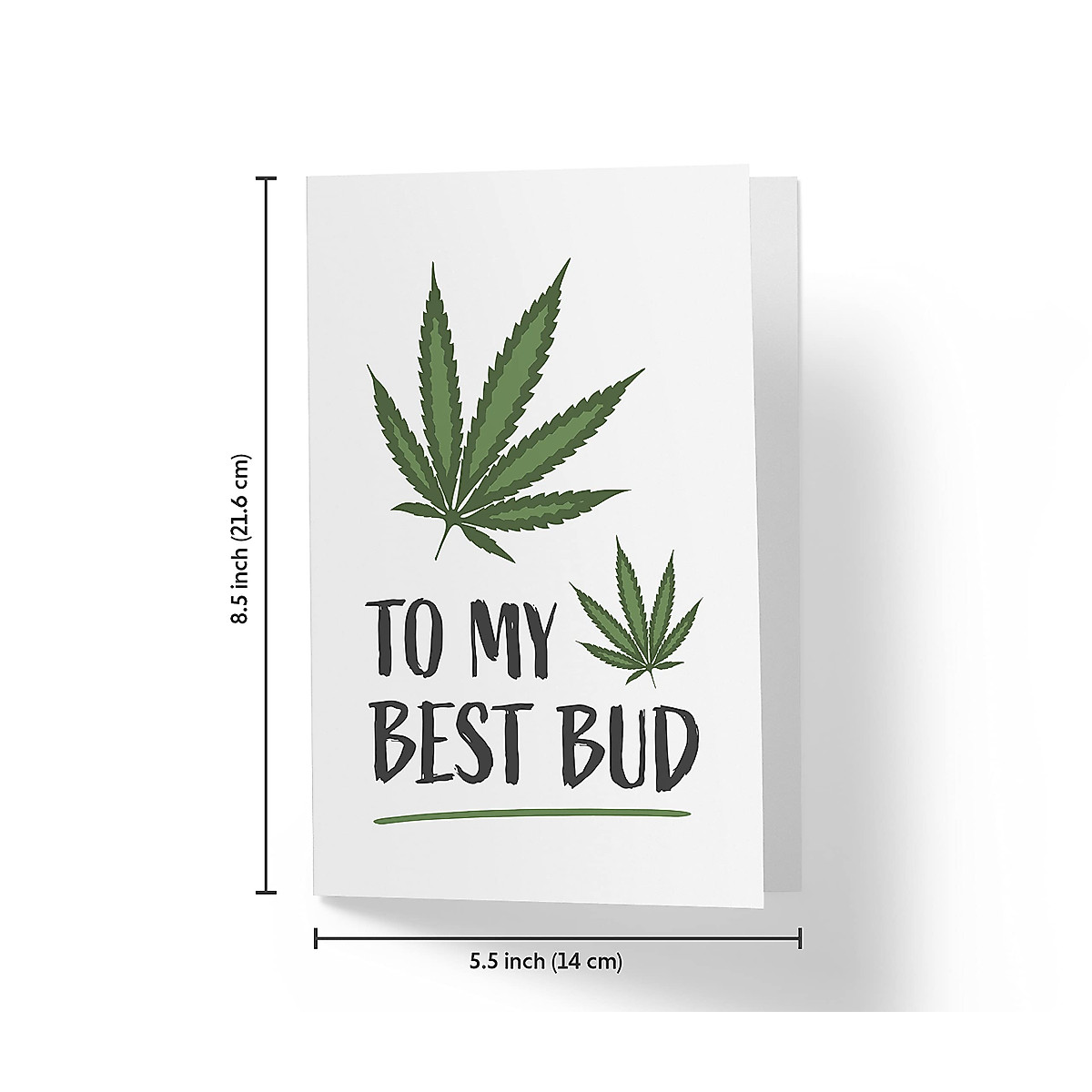 Karto Funny Marijuana Birthday Card for Smoker Friend - Weed Birthday Card - Weed Card for Him Her - Dope Card - Best Friend Weed Weed Best Bud
