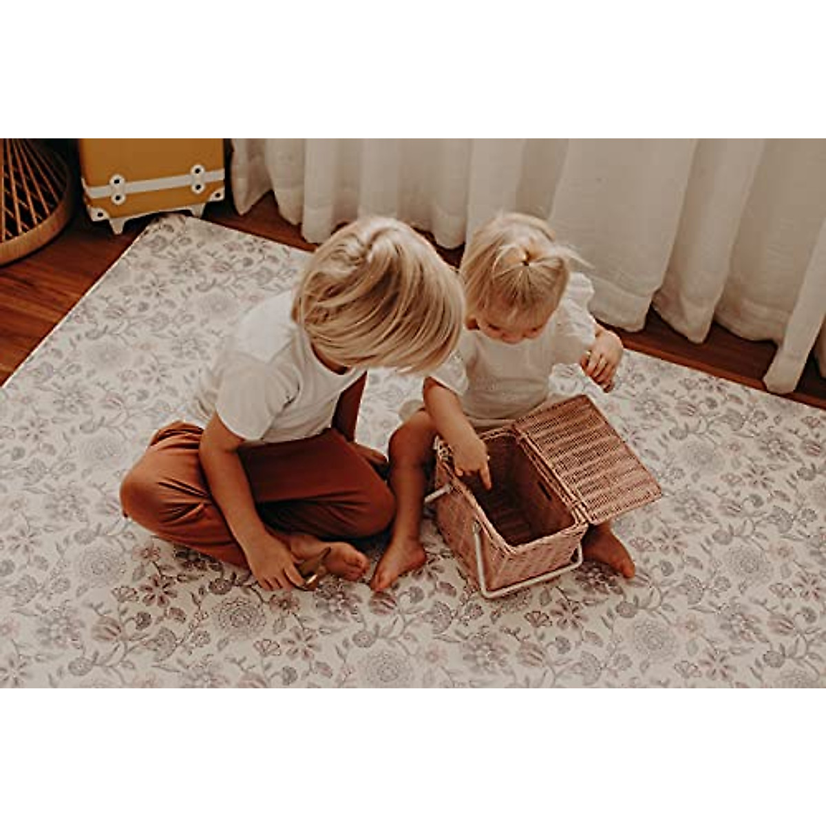 Frankie Lane Non-Toxic Baby Play Mat, 6.5ft x 4.5ft Reversible Waterproof Foam Tummy Time Mat, Baby Activity Mat. Playmat for Babies and Toddlers. SOFT Extra Large Non Slip Baby Floor Mat Foam Playmat