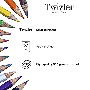 Twizler Childrens Birthday Card Boys Bike – Childrens Happy Birthday Card Boy – Boys Birthday Card Childrens – Birthday Card Boy – Bicycle Birthday Card – Kids Birthday Card – Son – Grandson – Brother